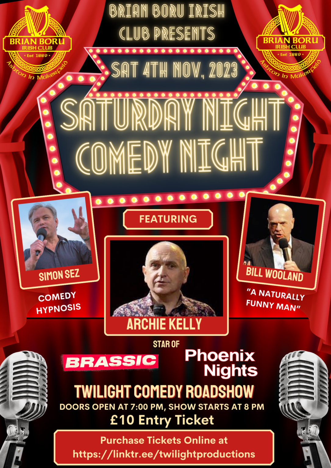 New Brian Boru Comedy Night – Brian Boru Irish Club