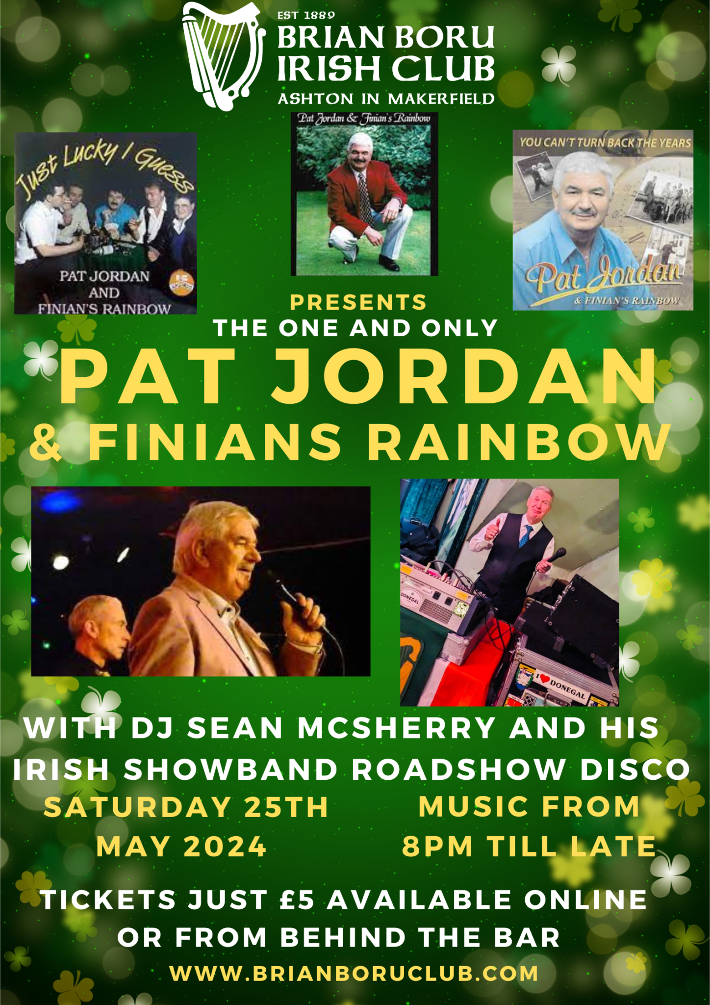 SHOWBAND NIGHT WITH PAT JORDAN – Brian Boru Irish Club