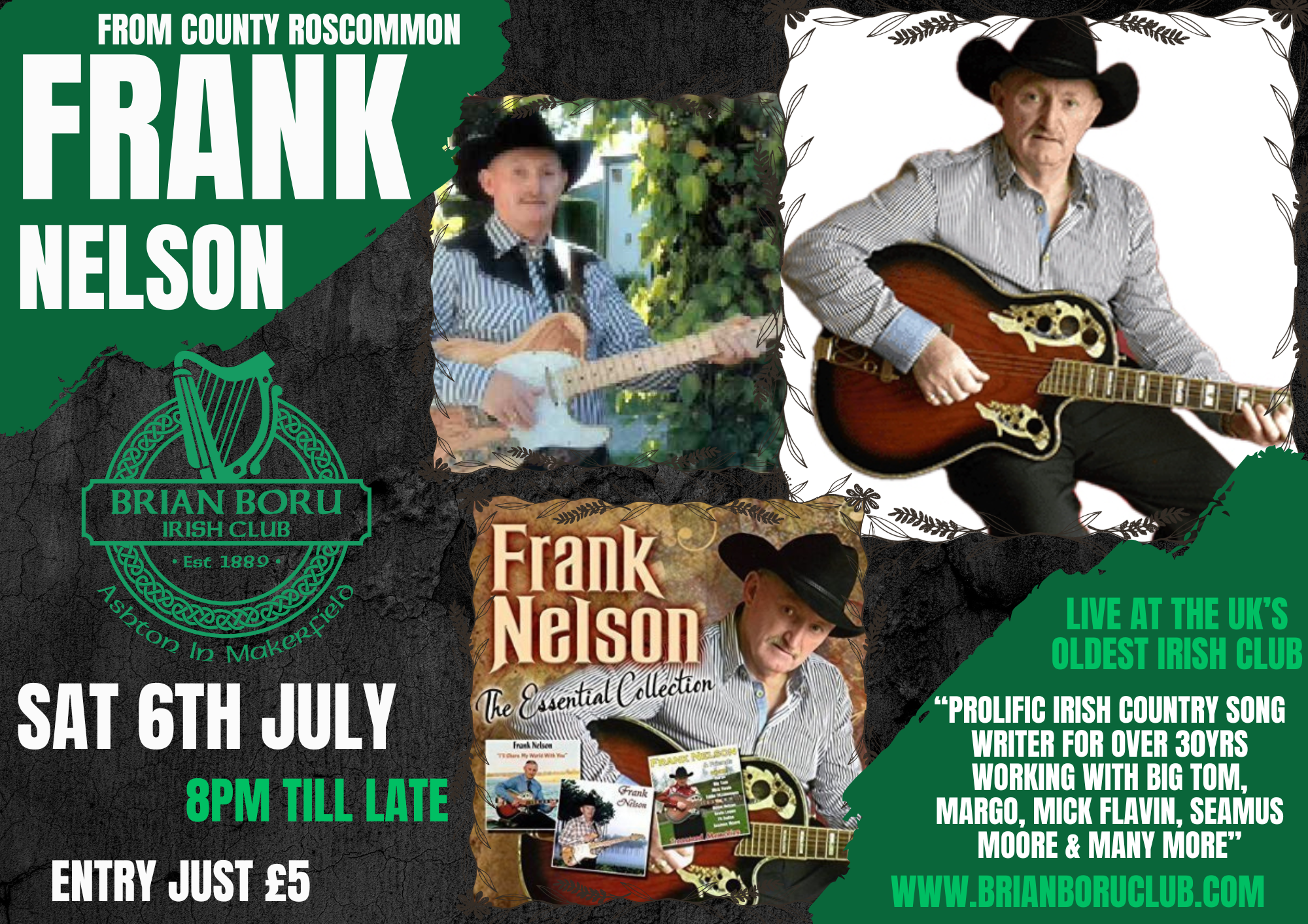 FROM CO. ROSCOMMON…………..FRANK NELSON – Brian Boru Irish Club